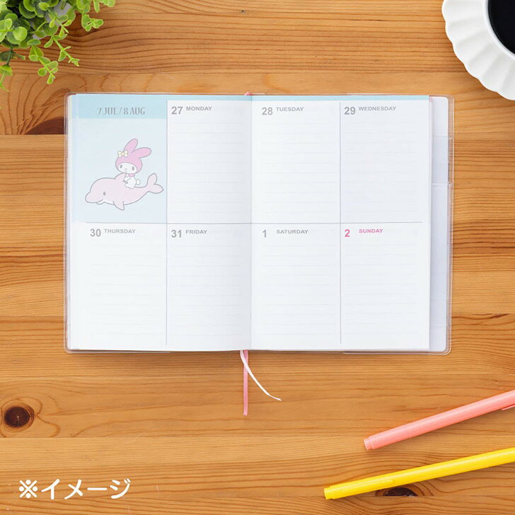 【震撼精品百貨】2026年 掛曆/年曆/手帳~日本三麗鷗Sanrio 美樂蒂2026 B6方格行事曆手帳-碎花*62342 | 震撼日式精品 ...