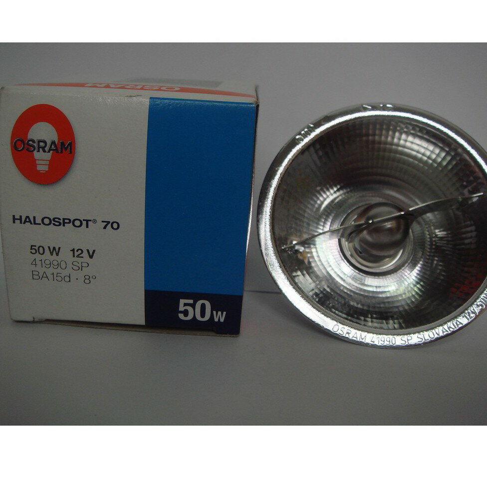 OSRAM 歐司朗 HALOSPOT 70 41990 SP 12V 50W 8度 BA15d其他光色及發光角度請看選項 | 照明萬歲 ...