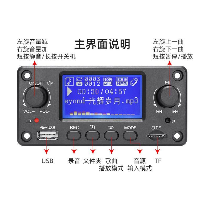 高品質mp3解碼板dts車載音頻播放器音響模塊音箱解碼板 | 燃冉優選 | 樂天市場Rakuten