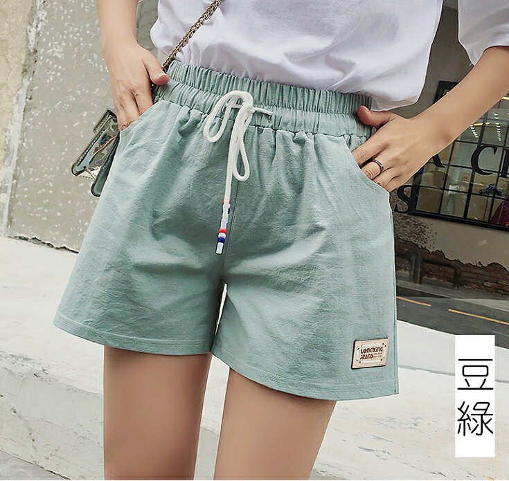 舒適自然‧百搭顯瘦休閒棉麻短褲- shiny藍格子【V9046】 | shiny藍格子直營店 | 樂天市場Rakuten