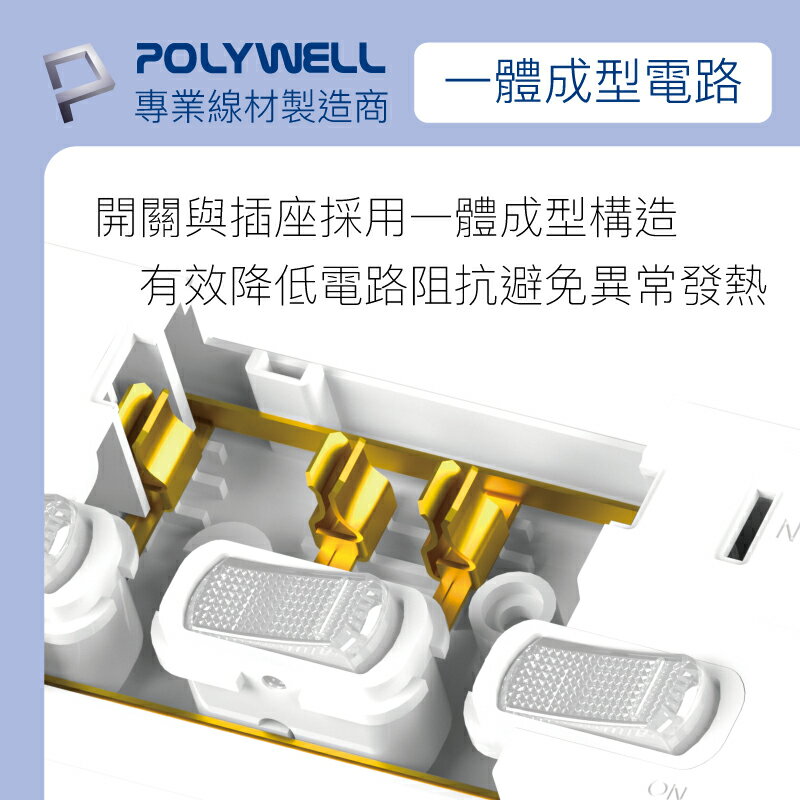 POLYWELL 電源延長線 4開4插 4切4座 2P插座延長線 台灣製造MIT 過載保護 自動斷電 寶利威爾 台灣現貨【全館299免運＋領券再折】 | POLYWELL 寶利威爾官方旗艦店 ...