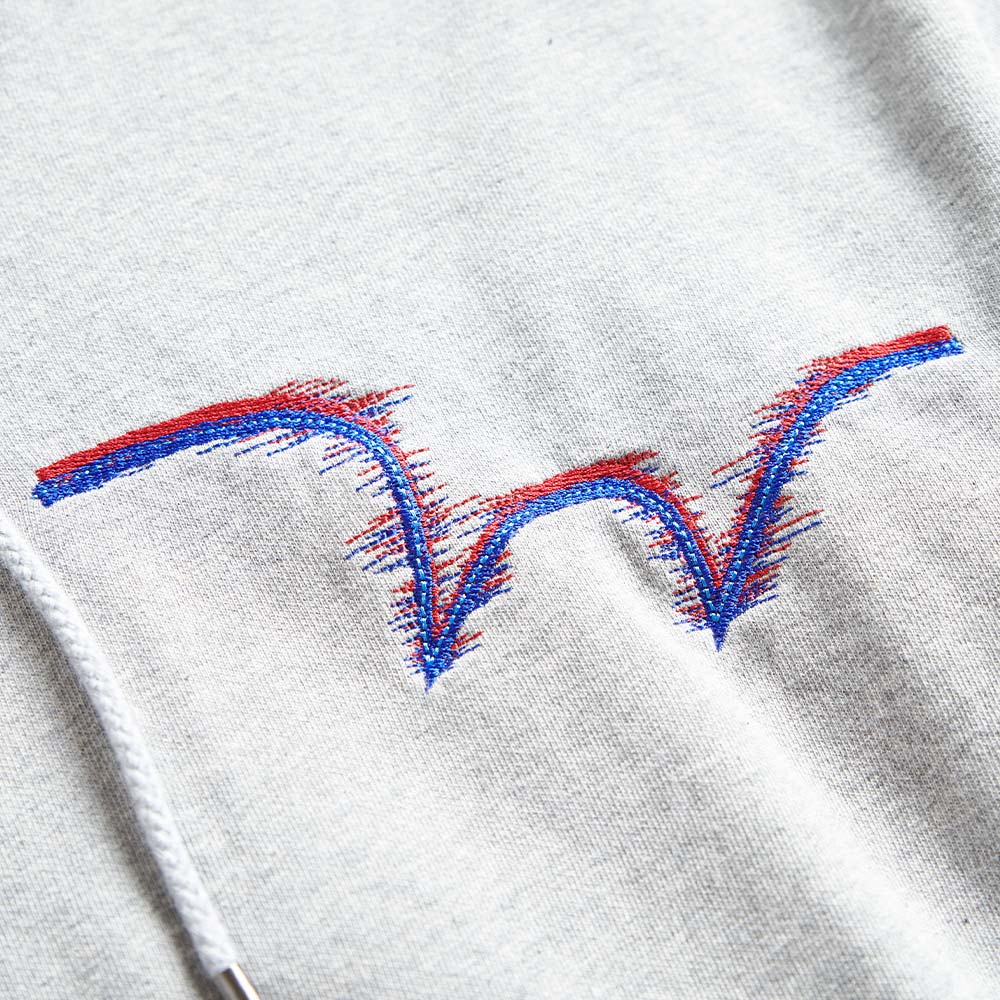 EDWIN EDGE 電光感W LOGO 寬版連帽長袖T恤-男款 麻灰色 | EDWIN官方旗艦店直營店 | 樂天市場Rakuten