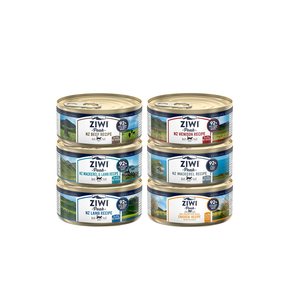 【SofyDOG】ZIWI巔峰 6口味混搭 85克 24件組 鮮肉貓主食罐 貓罐 肉泥 無膠 | SofyDOG直營店 | 樂天市場Rakuten