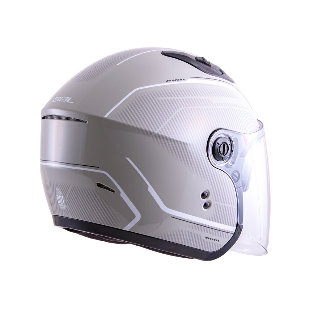 【SOL Helmets】SO-12開放式安全帽 (極光_灰/白) ｜ SOL安全帽官方商城 | SOL Helmets | 樂天市場Rakuten