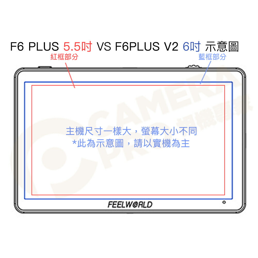 現貨 FEELWORLD 富威德 F6 PLUS V2 高清監視螢幕 6吋 4K 1920x1080 相機專家 | CameraPro相機專家 ...