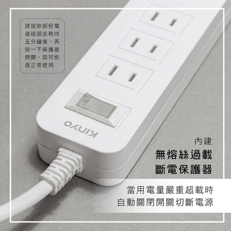 KINYO 1開3插雙USB延長線CGU213 6-9尺 電源延長線USB充電器 快充 台灣製 【GL274-6】123便利屋 | 123便利 ...