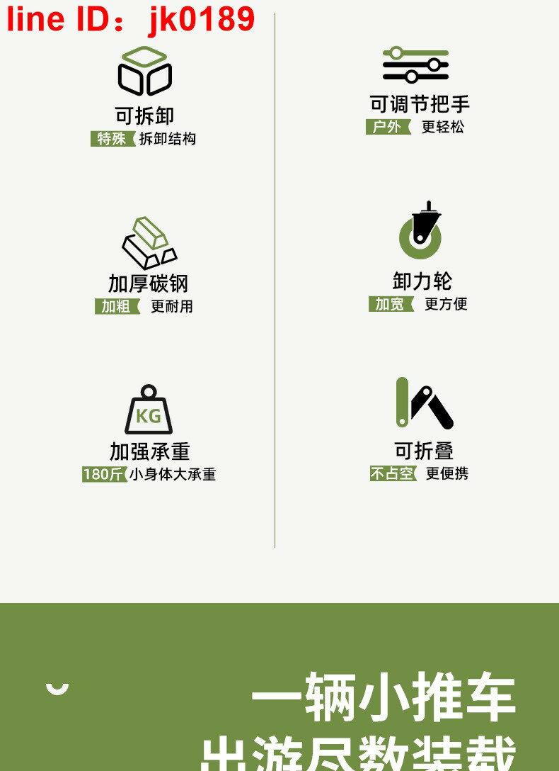 【店家優選】手拉車便攜擺攤多用摺疊車可logo手推車 | 綺夢屋 | 樂天市場Rakuten