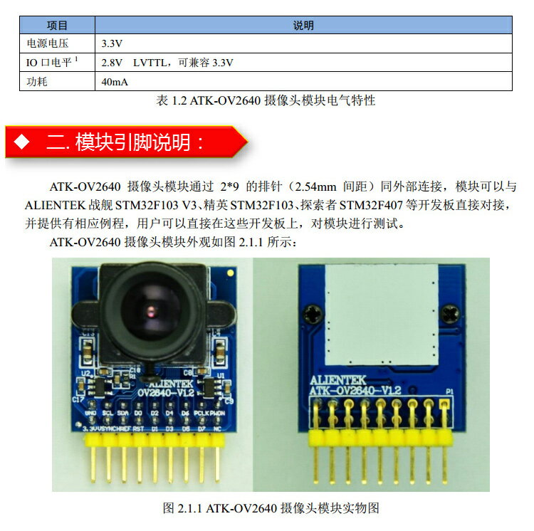 OV2640攝像頭模塊 200W像素STM32F4開發板驅動 源碼 支持JPEG輸出 | 協貿國際日用品生活11館 | 樂天市場Rakuten