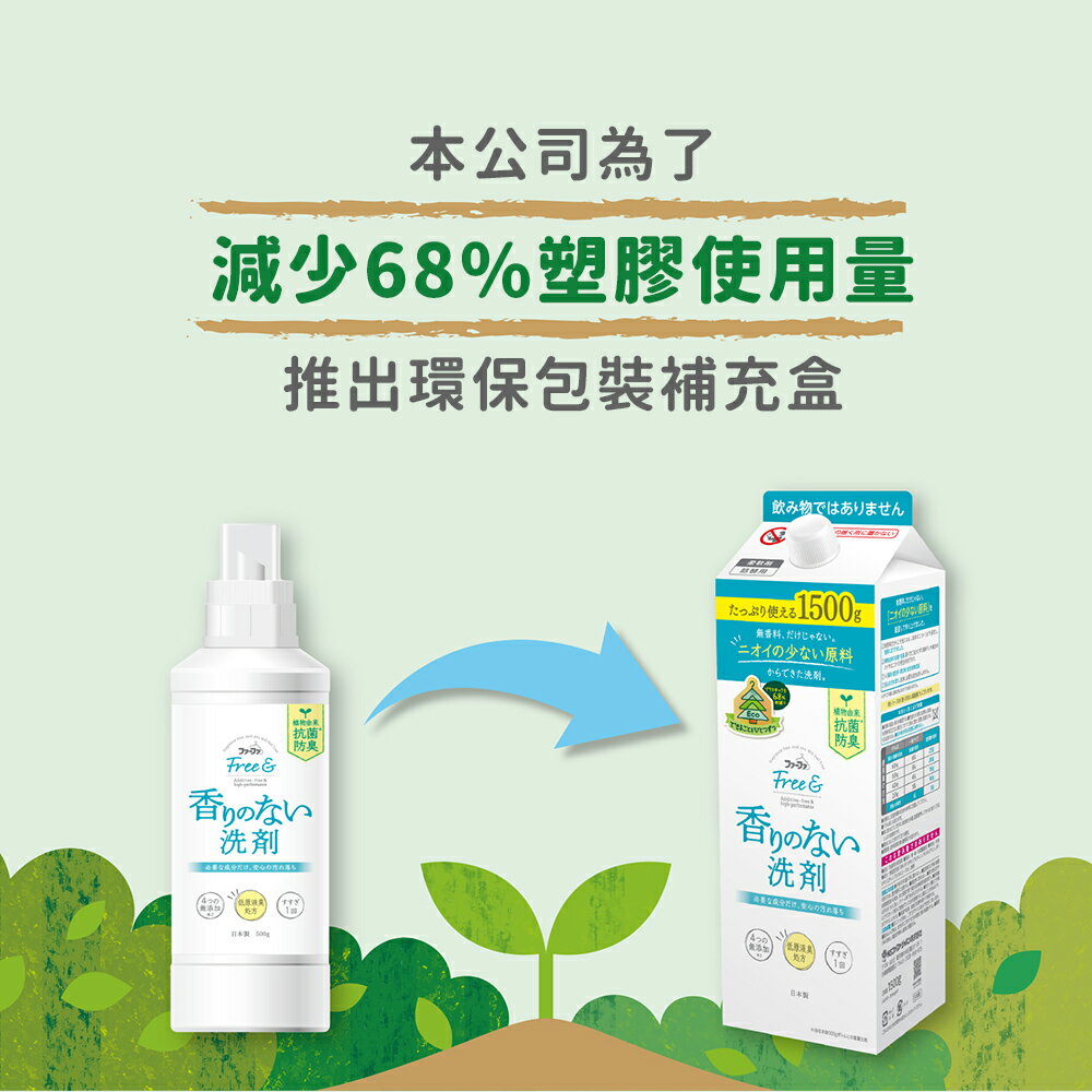 日本FaFa FREE& 無香精濃縮洗衣精500g/瓶+柔軟精500g/瓶(嬰兒洗衣精/手洗精/日本製) | BH購物網直營店 | 樂天市場Rakuten