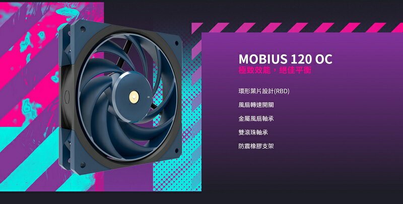 【享最高折300】酷碼 Mobius 120 OC 超頻版風扇/MFZ-M2NN-32NPK-R1 | 米特3C數位 | 樂天市場Rakuten