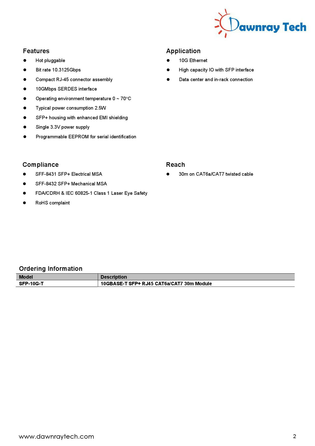 【曙曜】Juniper Networks 瞻博 JNP-SFPP-10GE-T 相容 銅纜模組 光轉電 RJ45模組 mini-GBIC ...