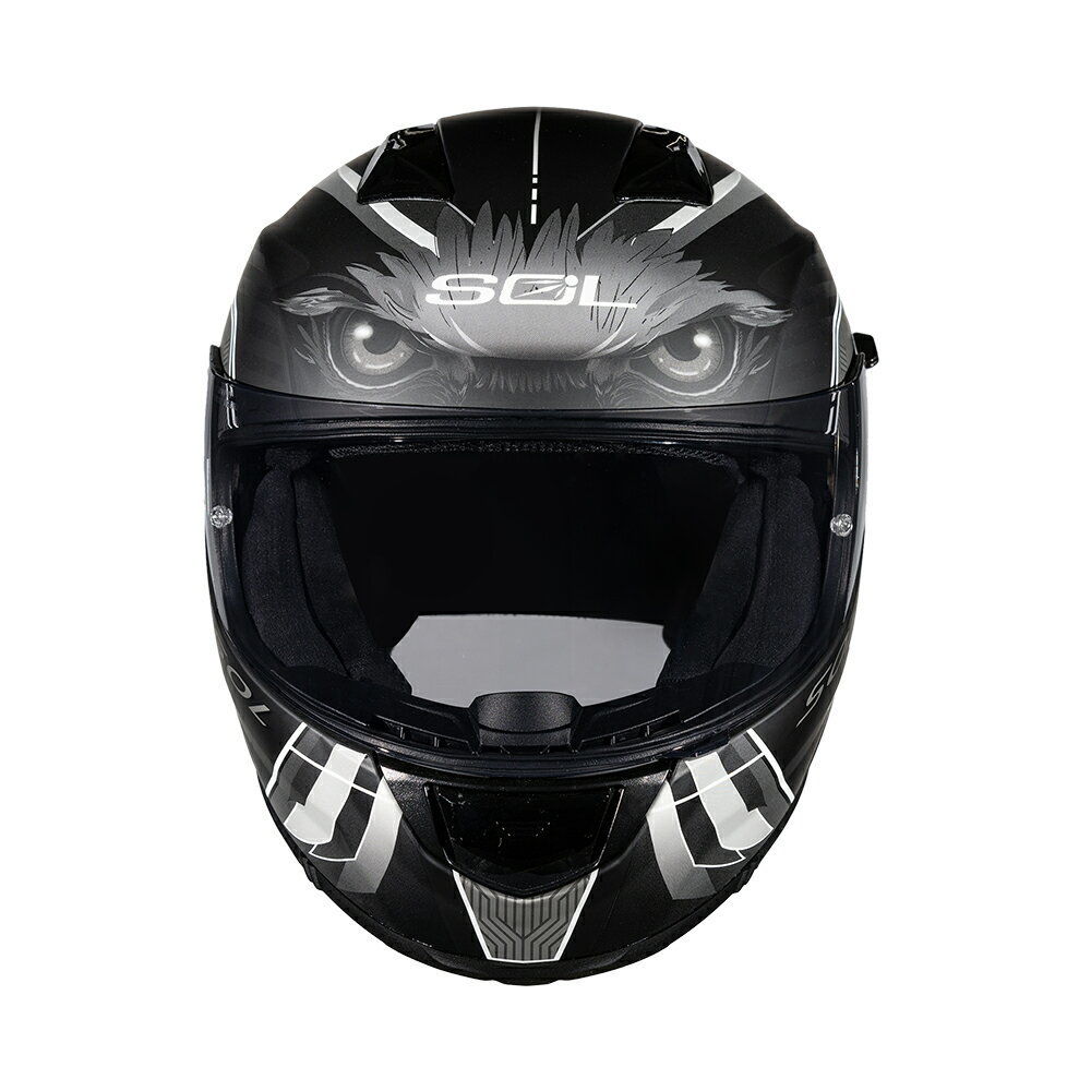 【SOL Helmets】SF-7全罩式安全帽 (老鷹_消光黑/銀) ｜ SOL安全帽官方商城 | SOL Helmets | 樂天市場Rakuten