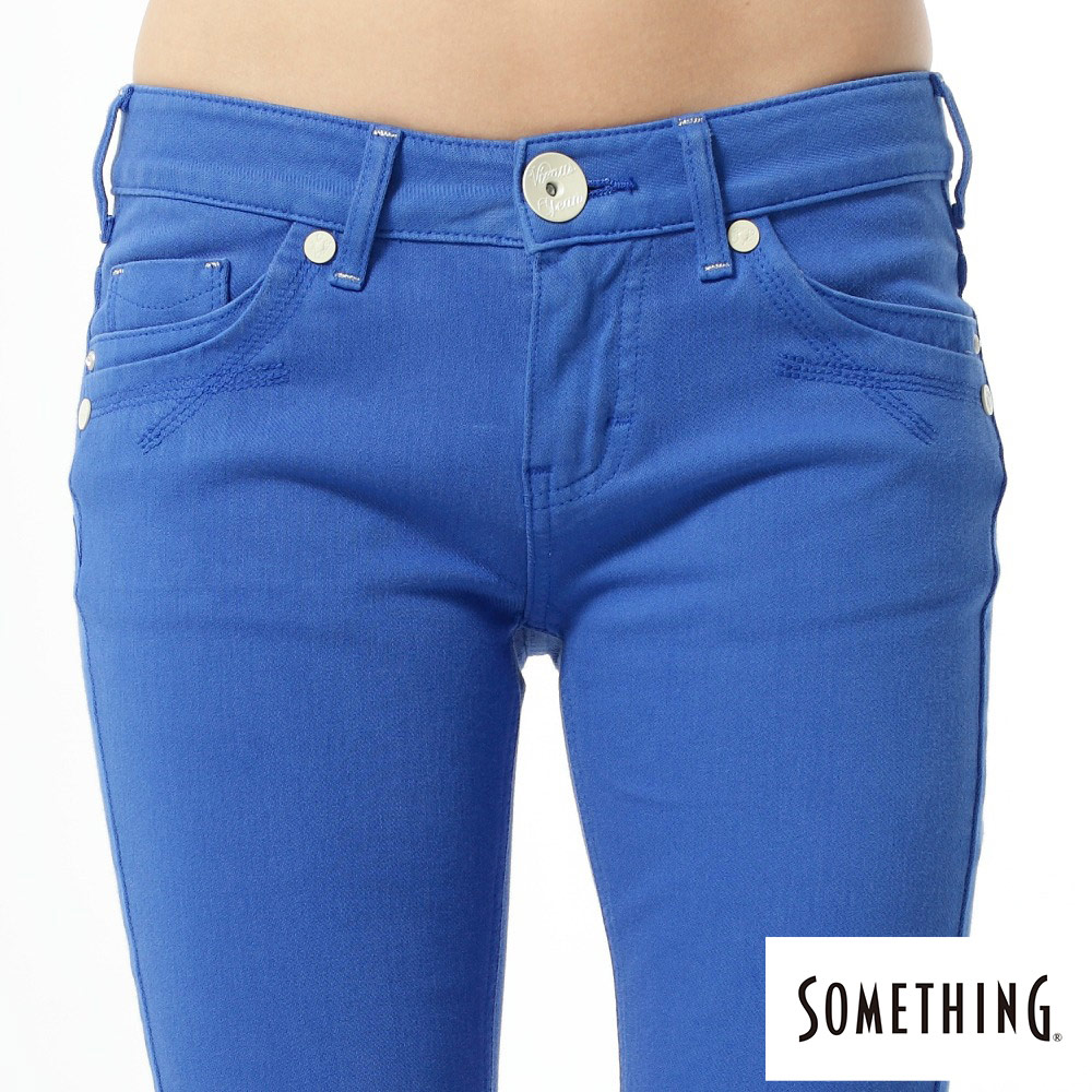 SOMETHING LADIVA舒適直筒色褲-女款 寶石藍 | EDWIN官方旗艦店直營店 | 樂天市場Rakuten