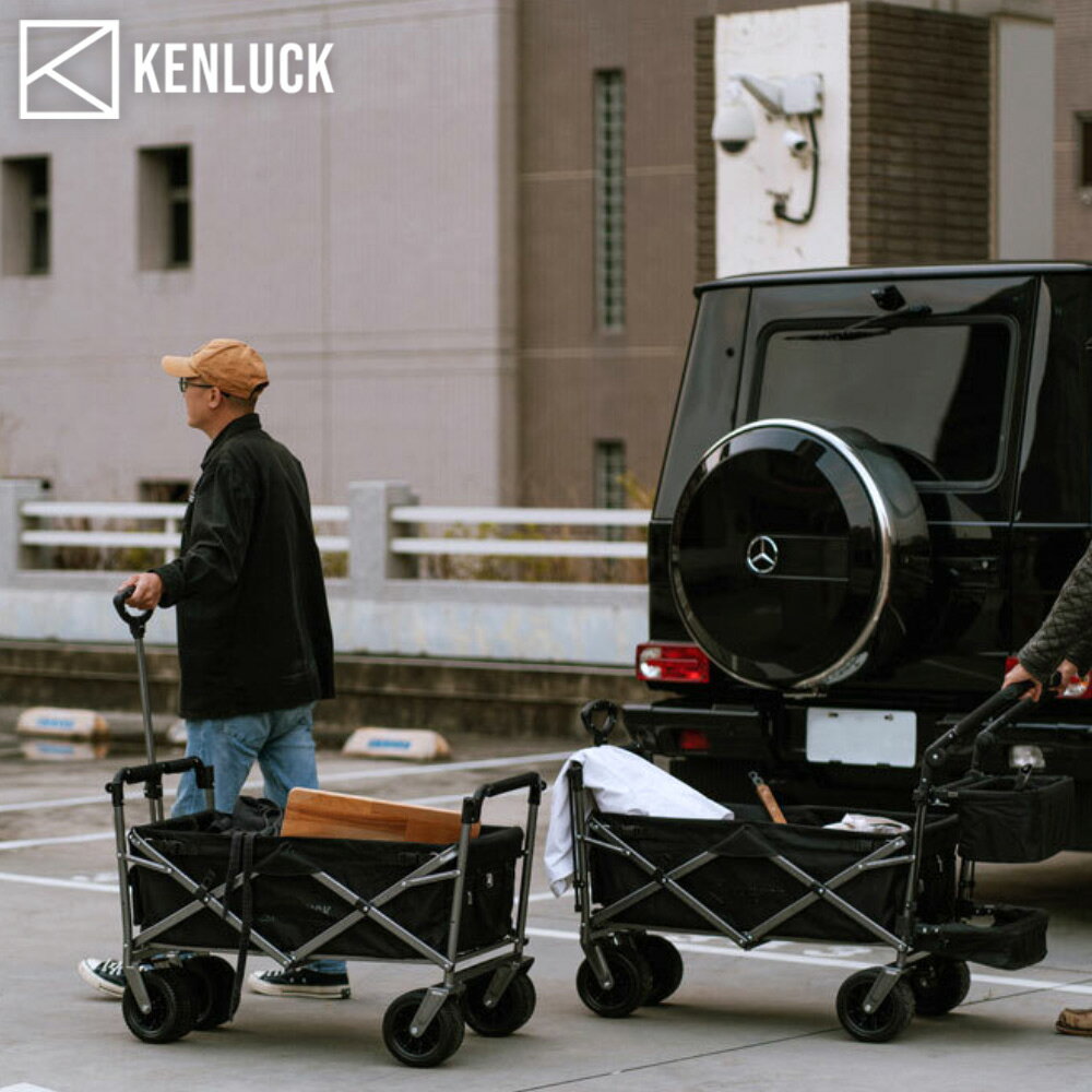KENLUCK Wagon Advanced 進階頂棚多功能折疊手拉推車 - 限定黑化 / 城市綠洲 (拖拉車 手推車 置物推車 露營拉車) | 城市綠洲直營店 | 樂天市場Rakuten