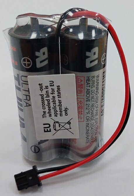 TOSHIBA ER17500V 3.6V 2顆電池雙併 2P黑色頭 PLC鋰電池 (含稅)【佑齊企業 iCmore】 | 佑齊企業電子商城 ...