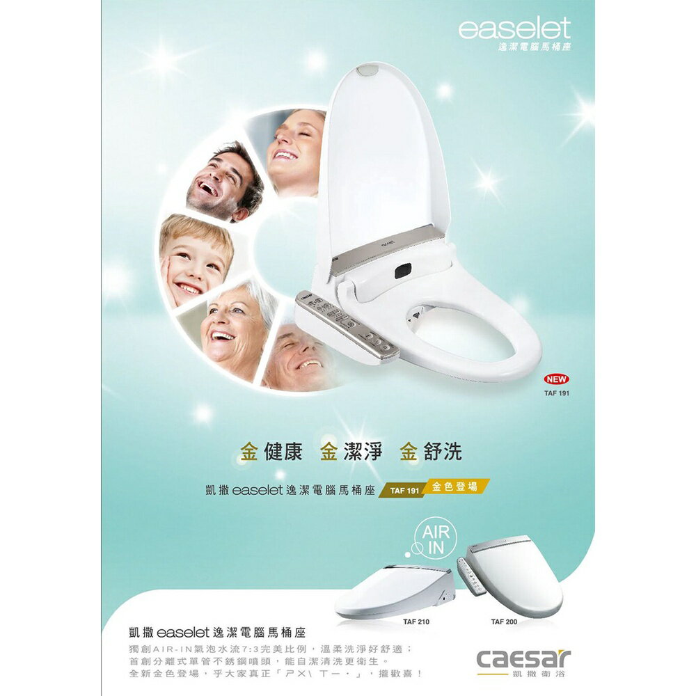 CAESAR 凱撒衛浴 TAF191 儲熱式 電腦 免治馬桶座 easelet逸潔電腦馬桶座 不含安裝 | INFMARC | 樂天市場Rakuten