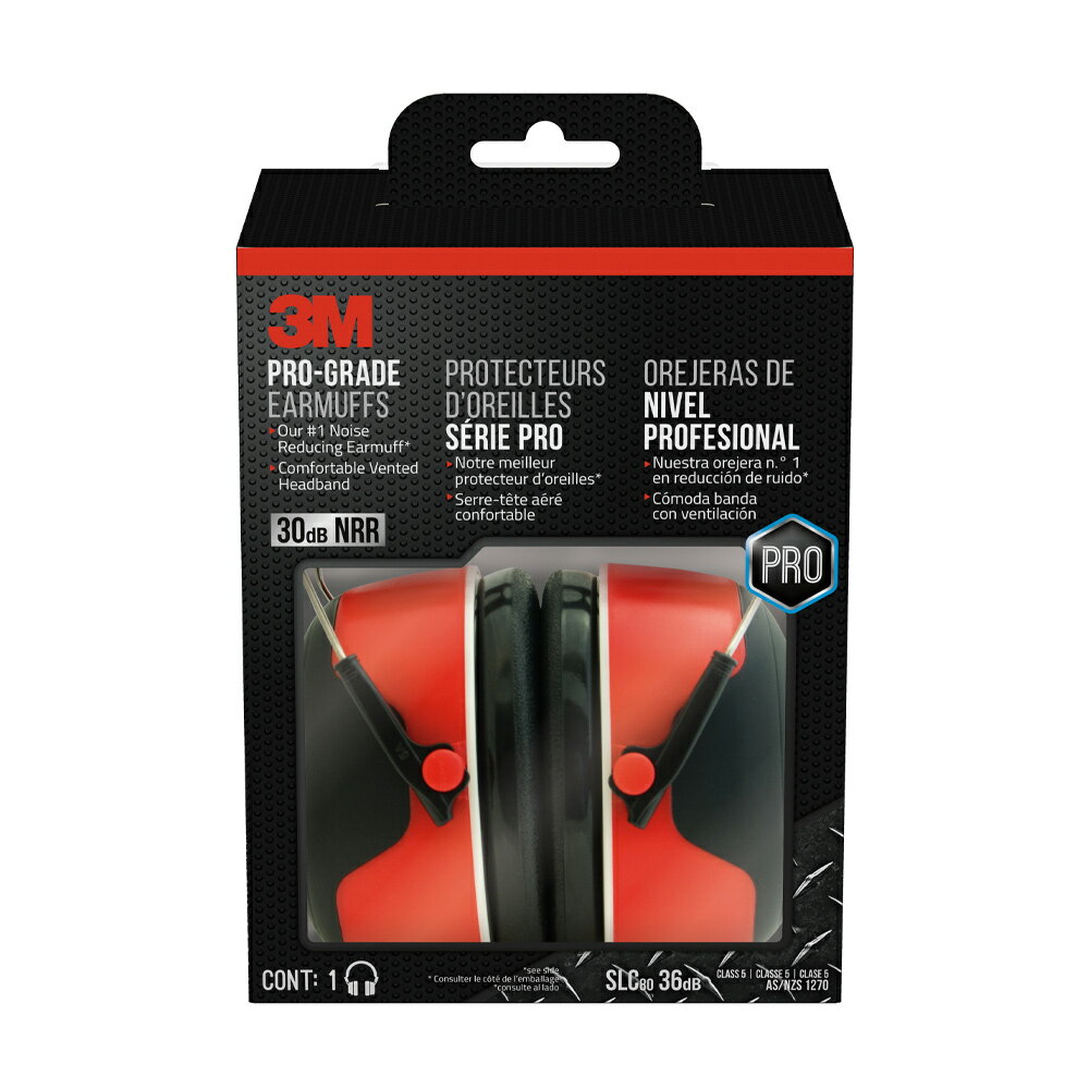 3M 90565-4DC-PS 專業級降噪耳罩-黑紅配色★3M 迎新送舊 ★299起免運 | 3M品牌旗艦店直營店 | 樂天市場Rakuten