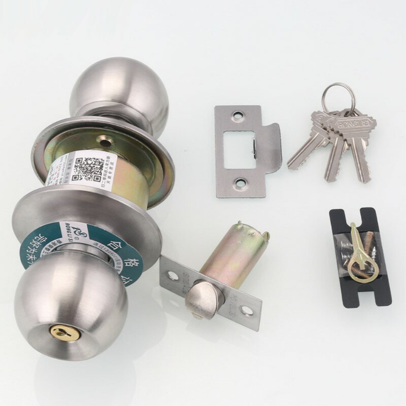 球形鎖 60mm 房間鎖 房門鎖 球型喇叭鎖 不鏽鋼門鎖 附鎖匙 喇叭鎖【DG228】 123便利屋 | 123便利屋直營店 | 樂天市場 ...