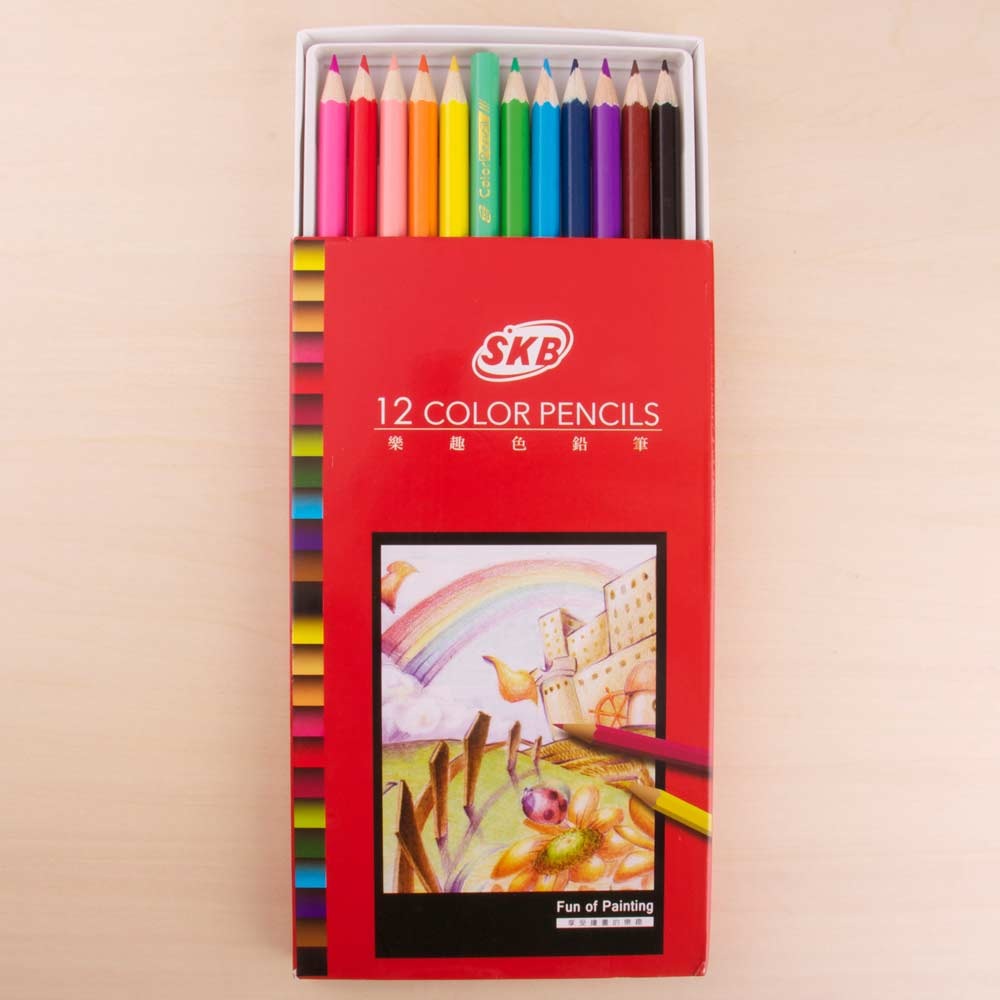 SKB NP-70 樂趣色鉛筆 (紙盒) (12色) | 聯盟文具直營店 | 樂天市場Rakuten