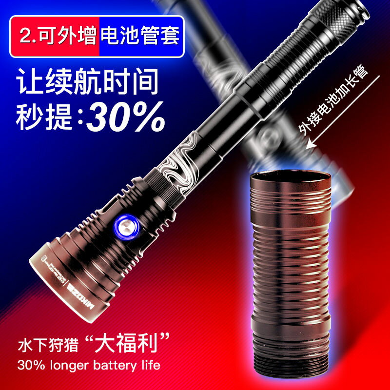 【台灣公司 可開發票】強光潛水手電筒四核XP70進口MIKOZE超長續航遠射水下專業防水夜潛 | 什物集 | 樂天市場Rakuten