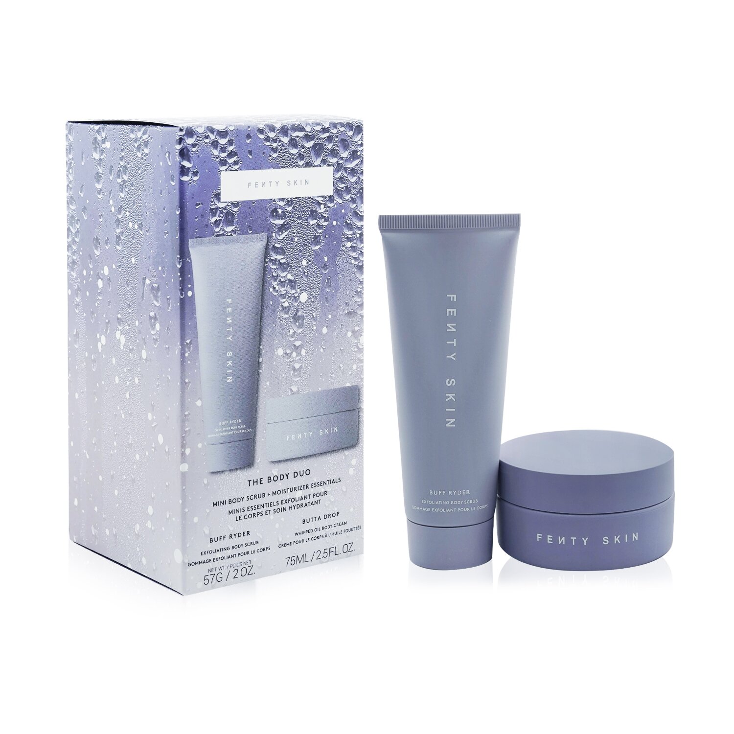 Fenty Beauty by Rihanna - FENTY SKIN 身體二重奏套裝：Buff Ryder 去角質身體磨砂膏 57g ...