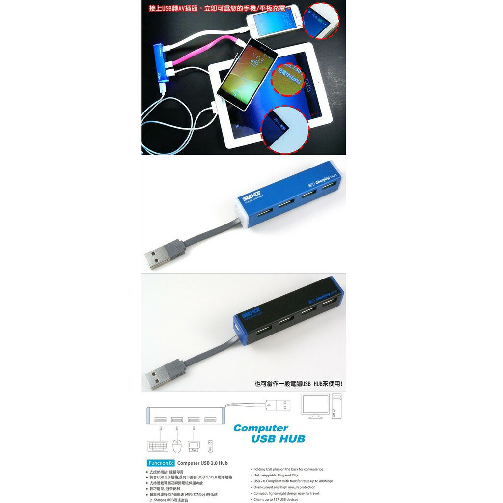 4埠 集線器 USB HUB SH-H808+ OTG SeeHot 嘻哈部落 不挑色隨機出貨 | 強強滾生活市集 | 樂天市場Rakuten