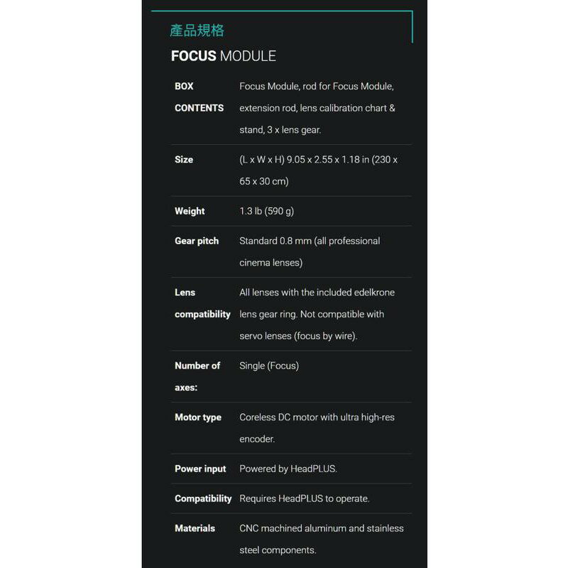 【eYe攝影】公司貨 Edelkrone Focus Module 跟焦模組 HeadPLUS 電動跟焦器 專業電影拍攝 | 鋼普拉 eye攝影直營店 | 樂天市場Rakuten