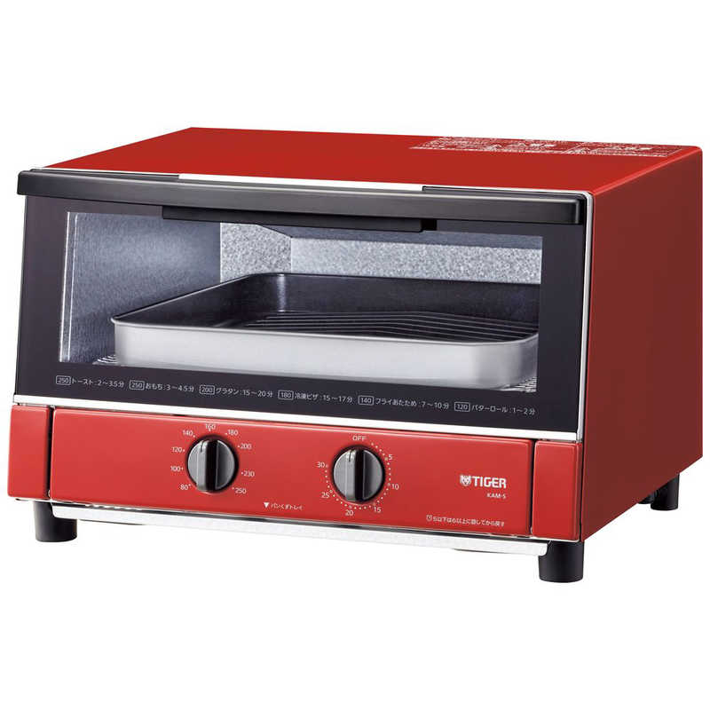 日本代購 空運 2022新款 TIGER 虎牌 KAM-S131 烤麵包機 小烤箱 無階段控溫 30分定時 庫內30cm | 配件王日本精品直營店 | 樂天市場Rakuten