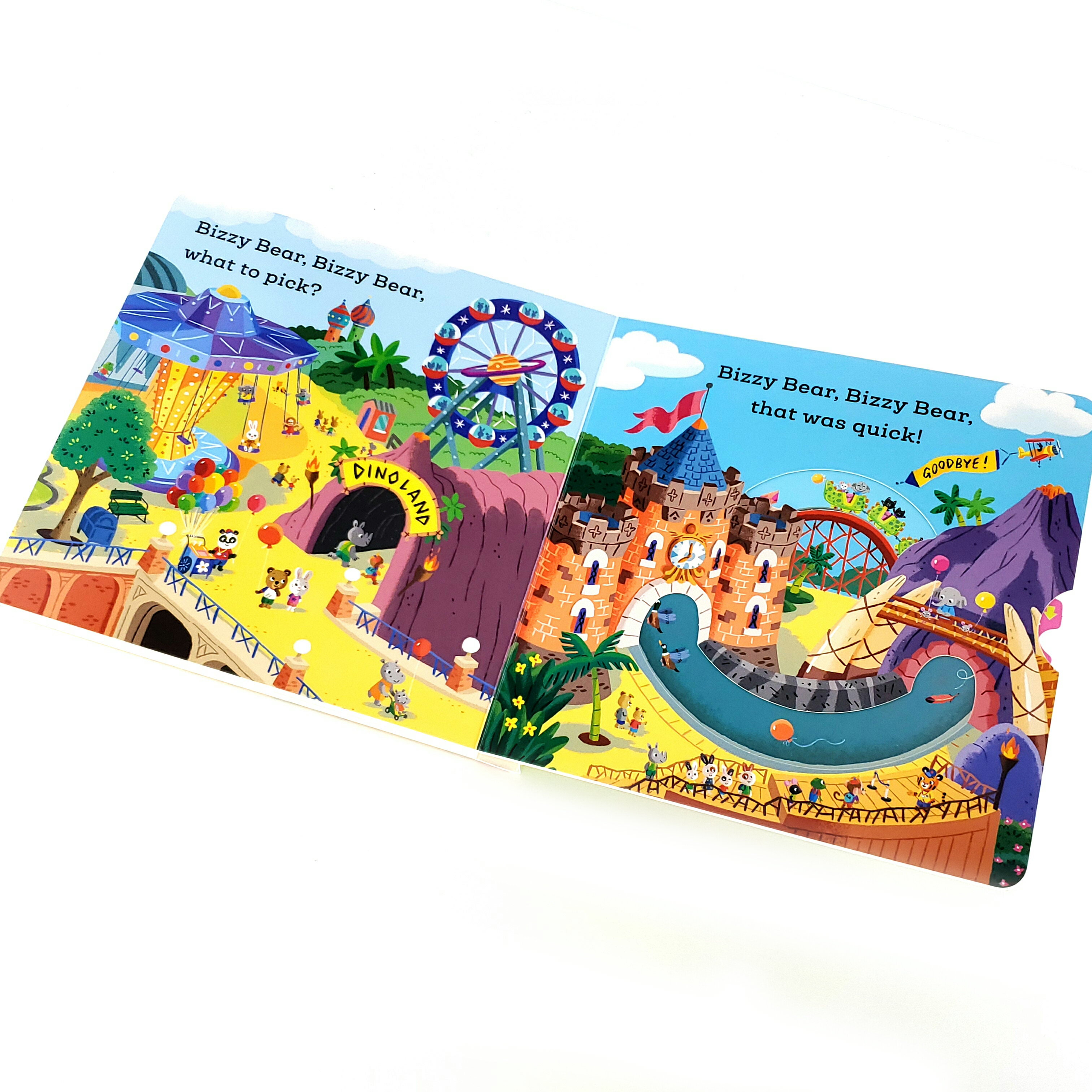 Fun Park | Bizzy Bear | 外文 | 推拉轉 | 忙碌的小熊 | QR CODE有聲版 | 洞洞 | 硬頁 | Nosy ...