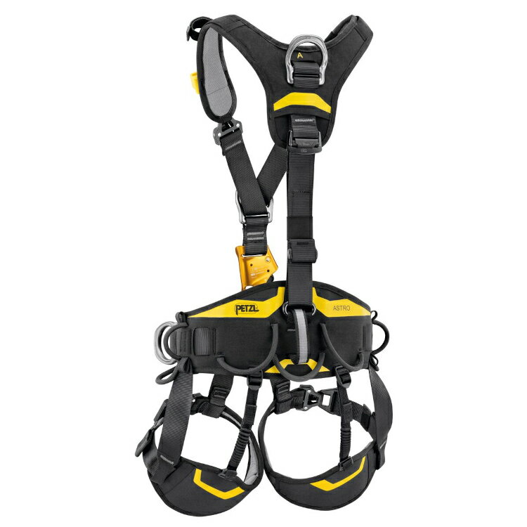 Petzl ASTRO® International Version 國際版 工程用全身型安全座帶 附胸式上升器 C083BB 黑黃 ...
