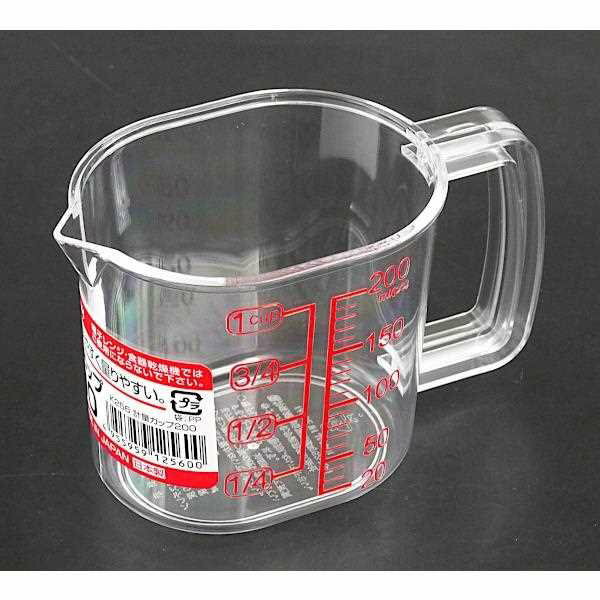 asdfkitty*日本製 NAKAYA透明量杯-200ml-液體.粉類都可以量 | asdfkitty可愛家精品店直營店 | 樂天市場Rakuten