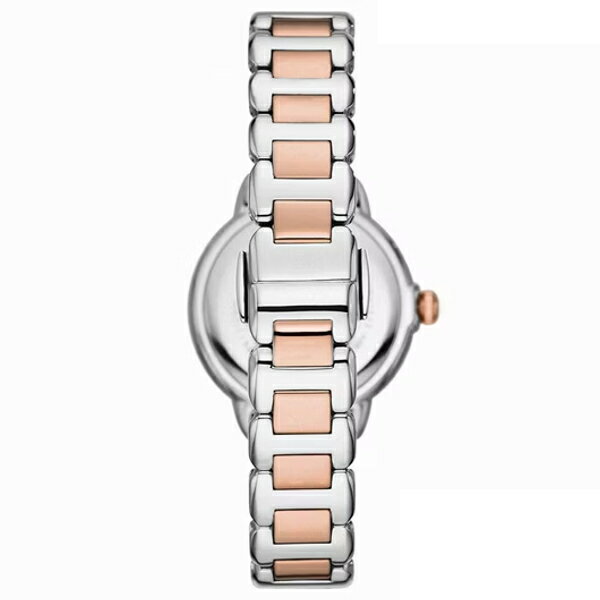 EMPORIO ARMANI 亞曼尼 Mia系列 AR11569 摩登經典輕奢仕女錶 玫瑰金x銀色錶帶 32MM｜樂天全館特惠中★指定刷卡回饋 ...