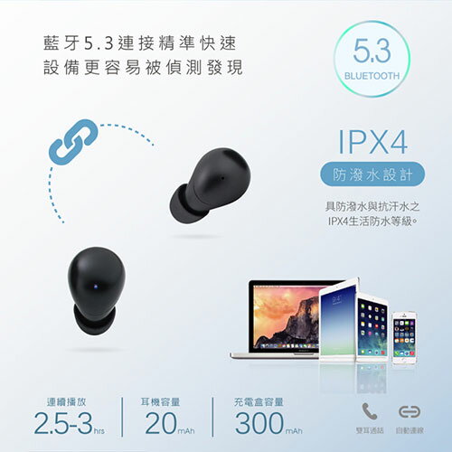 RASTO 黑曜石小耳洞專用電量顯示真無線藍牙5.3耳機RS61 【愛買】 | 愛買線上購物直營店 | 樂天市場Rakuten