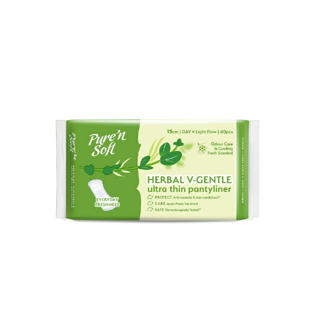 Pure’n Soft 柔白草本涼感超薄透氣護墊15cm 40片 | 屈臣氏Watsons直營店 | 樂天市場Rakuten