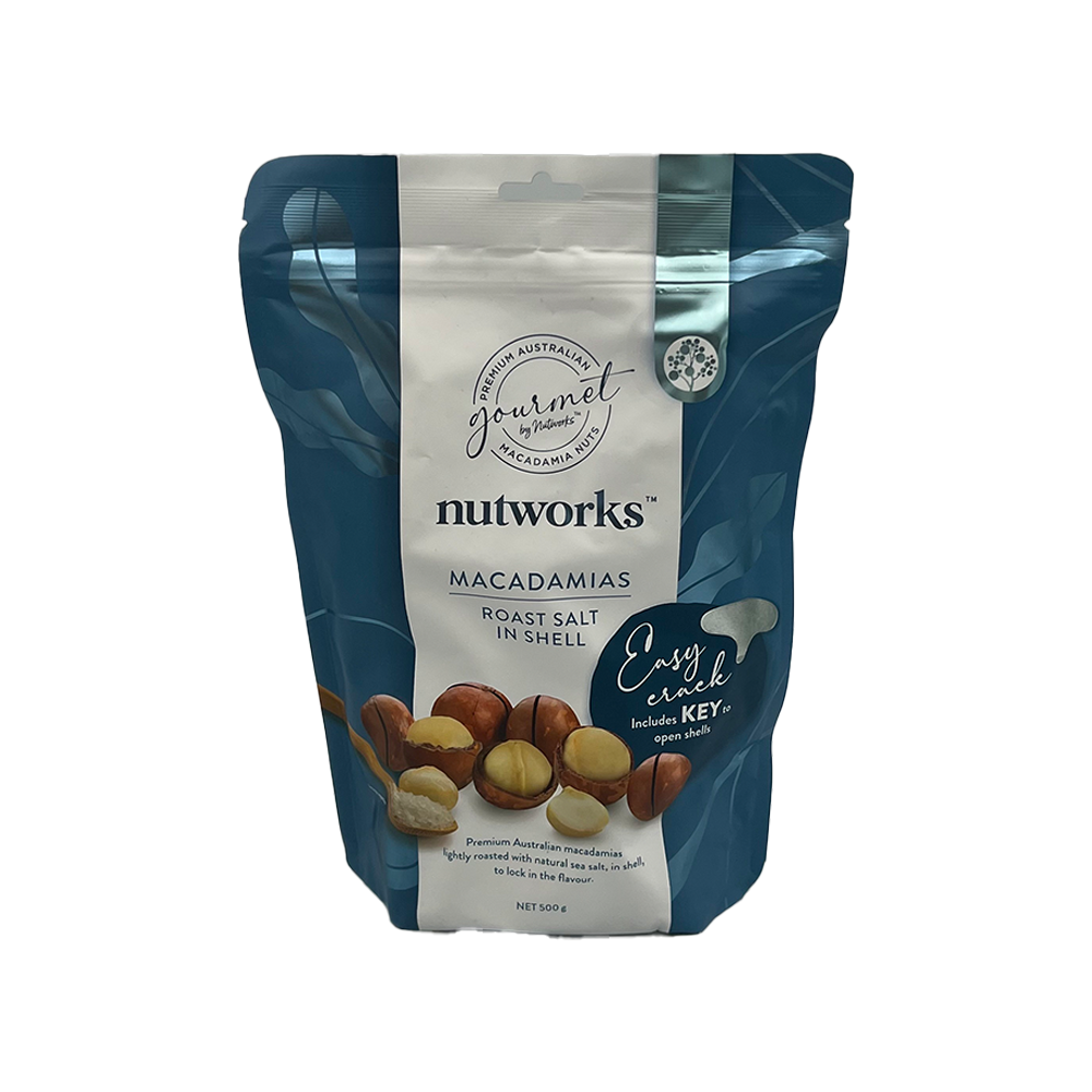 【NutWorks】夏威夷果 有殼烤鹽 500g | 澳洲優選 | 樂天市場Rakuten
