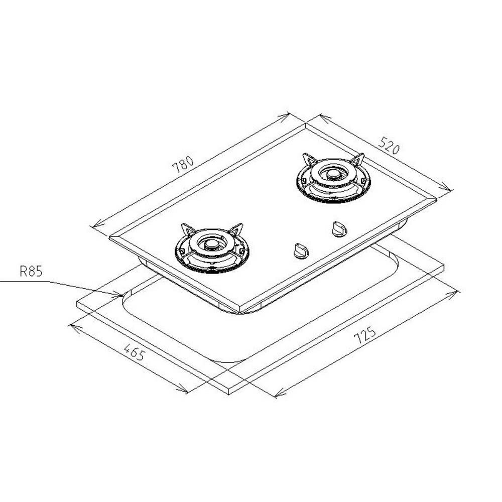 【點數10%回饋】豪山 SB-2202 (NG1/LPG) 雙口歐化玻璃檯面爐 瓦斯爐 廚房 2202 | 玖玖廚坊 | 樂天市場Rakuten
