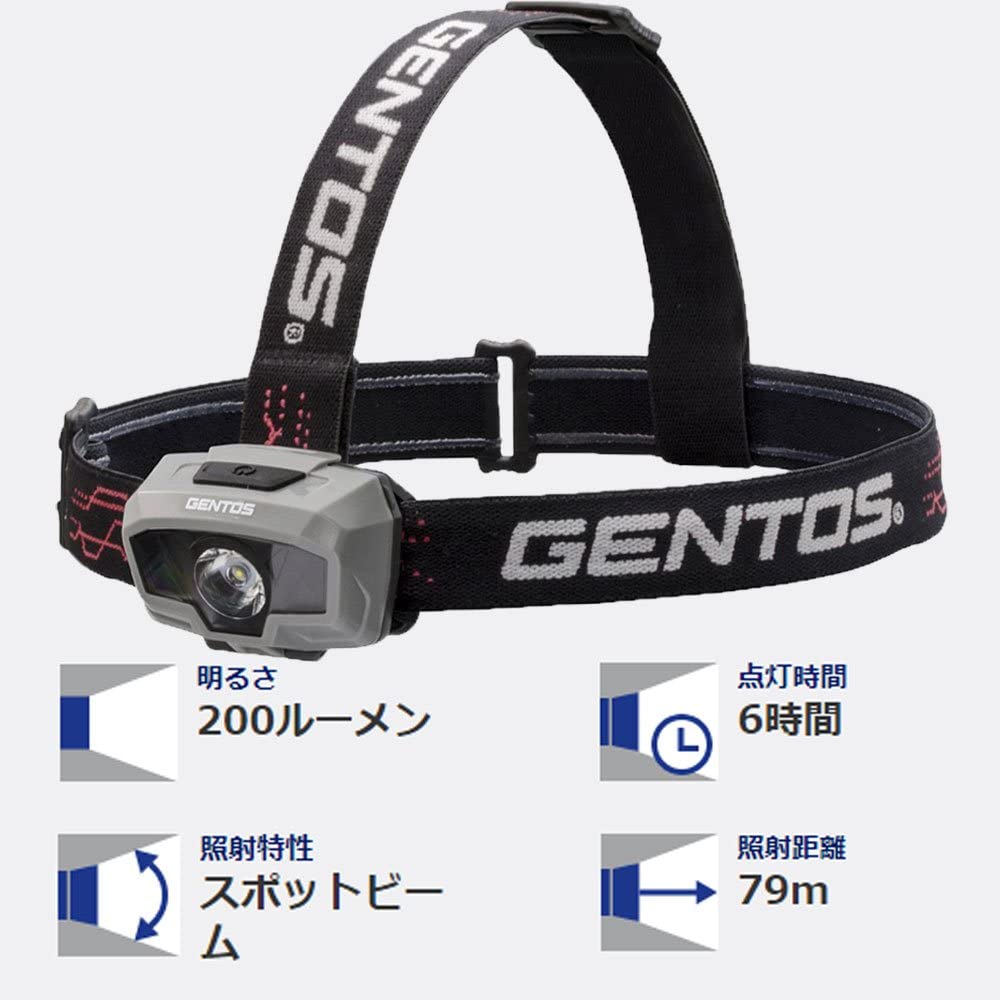 【日本代購】GENTOS LED 頭燈燈燈【亮度190-420流明/實用亮燈3-6小時/耐塵】 符合ANSI標準 | 好物聯網直營店 | 樂天市場Rakuten