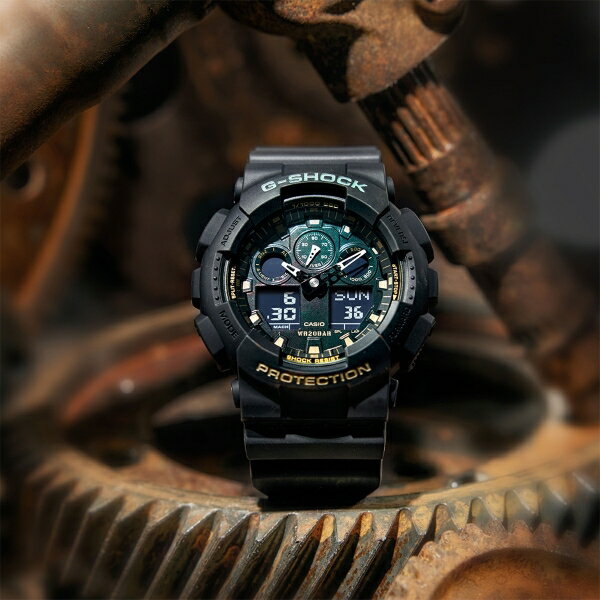 CASIO 卡西歐 G-SHOCK 鏽鐵意象手錶 耐衝擊構造 雙顯 GA-100RC-1A 51.2mm｜樂天領券現折★全館特惠中★指定刷卡 ...