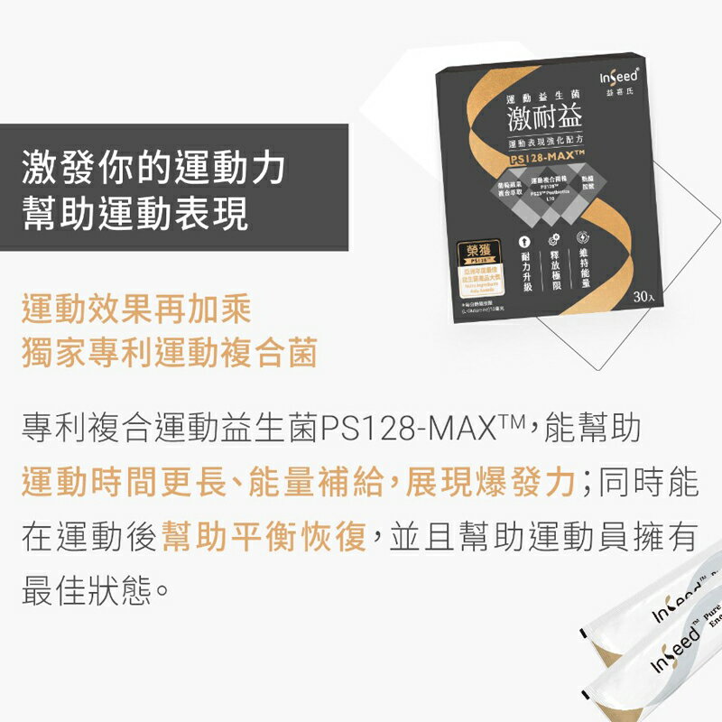 InSeed益喜氏 激耐益(30包/盒) PS128 MAX運動益生菌 原廠公司貨 唯康藥局 | 唯康藥局 | 樂天市場Rakuten