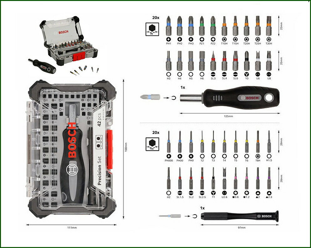 BOSCH博世 42件精密螺絲起子套裝組 2607002835 組裝工具 手機拆解工具 拆卸工具 精密起子 | 民權橋電子生活百貨直營店 ...