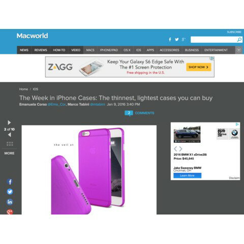 Caudabe The Veil XT 0.35mm 超薄滿版極簡手機殼 for iphone7/se2/se3 | 阿晢3C | 樂天市場Rakuten
