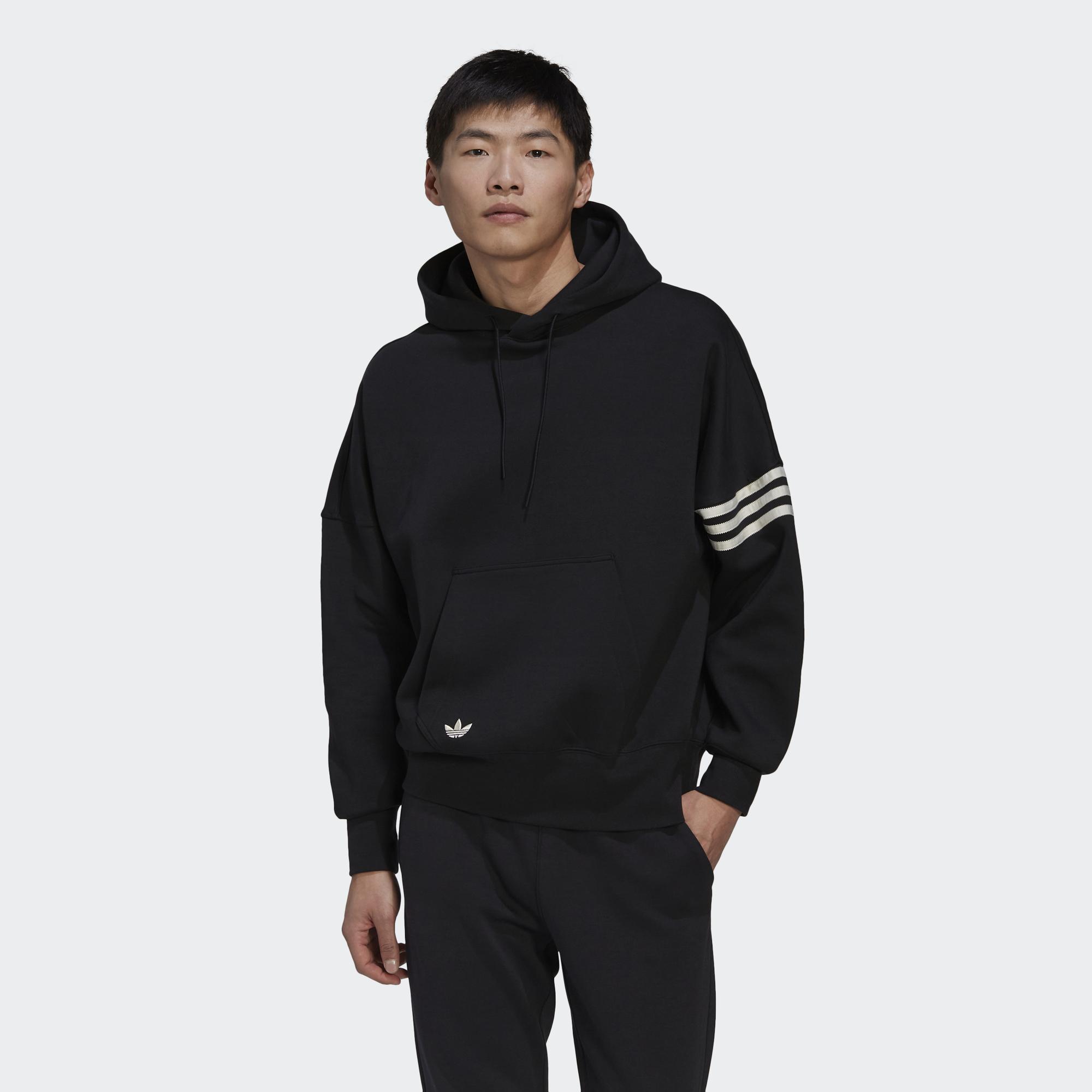 【毒】ADIDAS ORIGINALS ADICOLOR 連帽上衣 三線 帽T 黑白兩色 HM1870 HM1871【領券折222｜Cube卡 ...