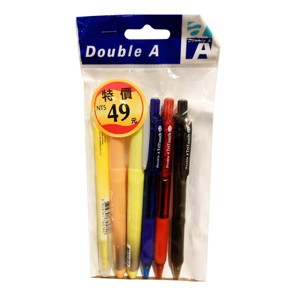 【史代新文具】Double A DA-Y114-01 筆組促銷包/組合包 (6入/包) | 史代新文具直營店 | 樂天市場Rakuten