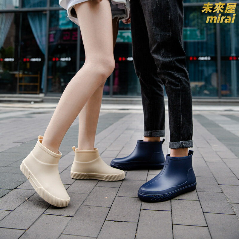 【防滑防水】雨鞋 雨靴 膠鞋 廚房鞋 釣魚鞋 洗車鞋 男女通用 短筒低幫 夏季防滑 耐磨防臭 | 未來屋 | 樂天市場Rakuten