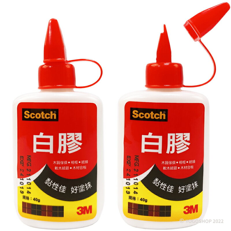 3M 白膠 樹脂 40g /一箱24瓶入(定25) 3040 冷膠樹脂白膠 透明膠 萬能膠 黏著劑 強力接著劑 Scotch -明 | 旻泉 ...