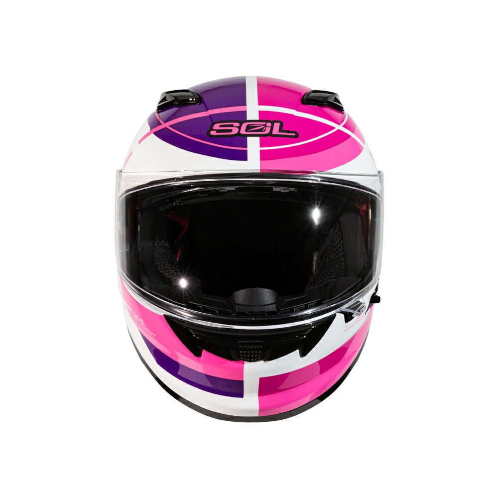 【SOL Helmets】SF-6全罩式安全帽 (超視界_白/紫粉) ｜ SOL安全帽官方商城 | SOL Helmets | 樂天市場Rakuten