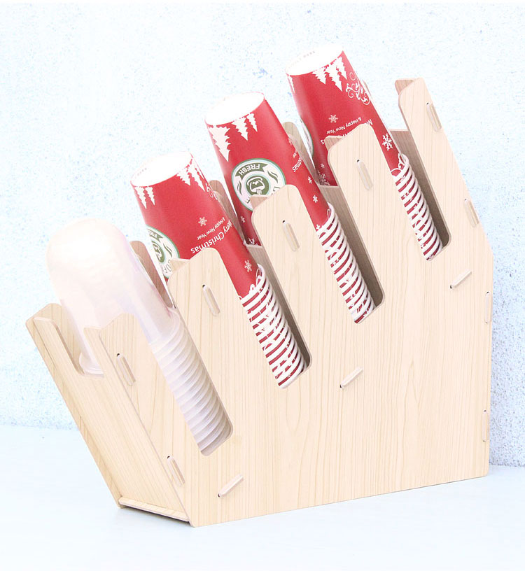 紙杯收納架 桌面一次性創意杯架 奶茶店取拖器收納盒 置物架杯子架子【不二雜貨】 | 不二雜貨直營店 | 樂天市場Rakuten