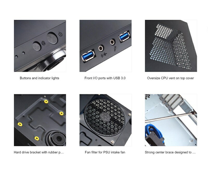 【享最高折300】SilverStone 銀欣 ML03 橫躺式電腦機殼/SST-ML03B | 米特3C數位 | 樂天市場Rakuten