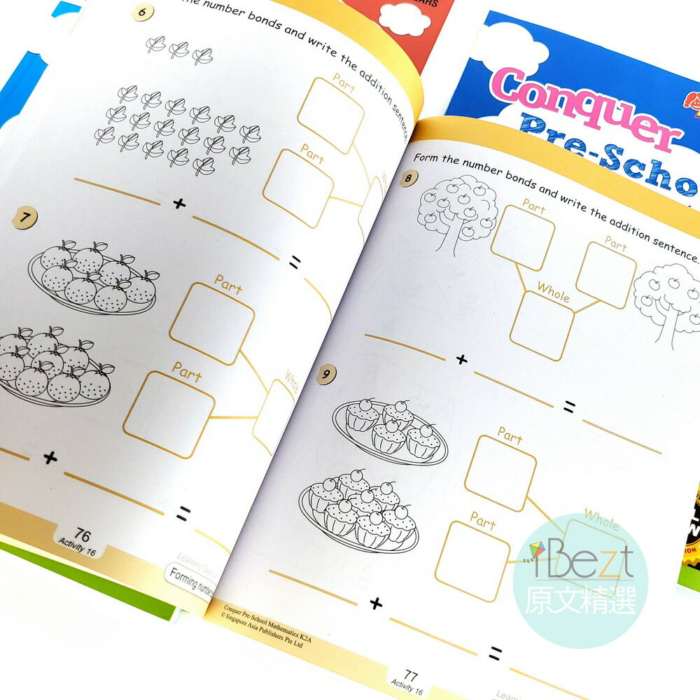 SAP Conquer Pre-School Mathematics K1／K2(四冊) | 新加坡教材 | 數學準備 | 基礎數學力 ...
