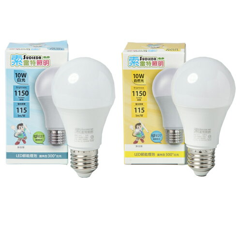 Suoledr索雷特 10W LED燈泡(白光/自然光) E27燈座 CNS認證 無眩光 燈泡 燈 燈具【愛買】 | 愛買線上購物直營店 | 樂天市場Rakuten